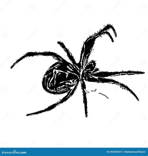 Sketch Of A Spider For An Element In Making Logos And Activity Symbols Stock Illustration