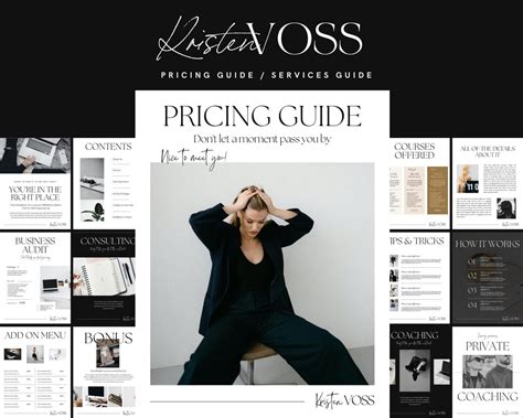 Services Pricing Template Pricing Guide Coach Pricing Etsy