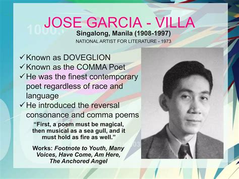 National Artists For Literature And Their Contributions Pptx