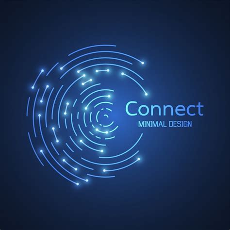 Premium Vector Abstract Network Connection Icon Logo Design Vector Illustration