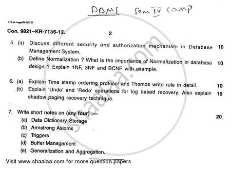 Database Management Systems 2012 2013 Be Computer Engineering Semester
