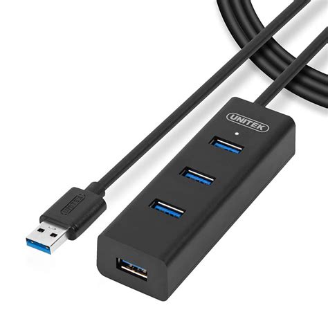 UNITEK Y 3089 USB3 0 Hub With 4 Ports USB Hub Extender Extension Connector For Phone Tablet