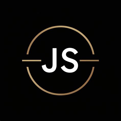 Logo Design For Js Elegant Golden Circle With Typography For The Tech Industry Ai Logo Maker