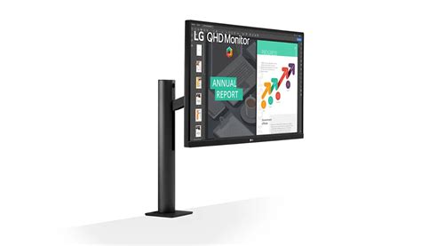 Lg Ergo Monitor Features Hz Qhd Freesync Versatile Stand For P K