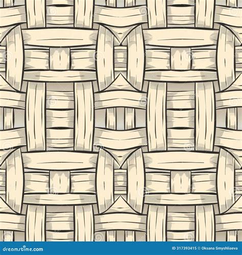 Seamless Wood Barrel Pattern For Vintage Textile Design Stock Image