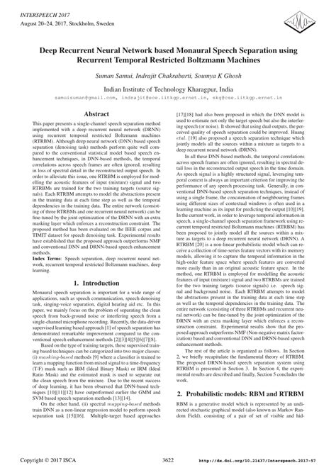 pdf deep recurrent neural network based monaural speech separation