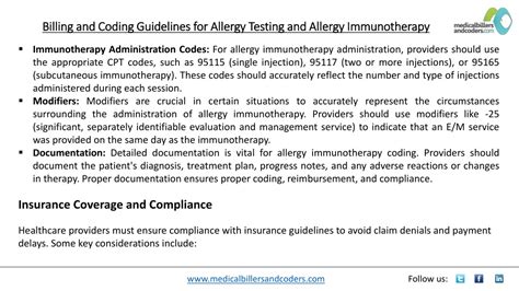 PPT Billing And Coding Guidelines For Allergy Testing And Allergy Immunotherapy PowerPoint