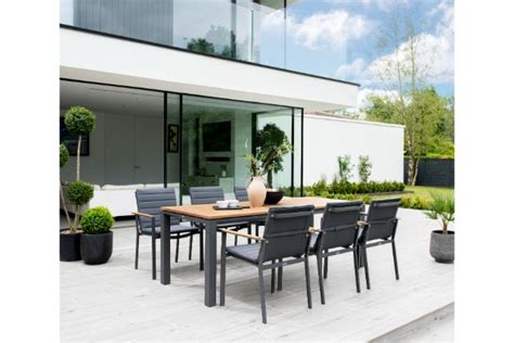 The Life Concept 210 Dining Set with 6 Sense Dining Chairs | Gardenbox