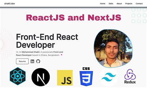 Build Your Modern And Responsive Front End Using React Next And Tailwind Css By Shakilhossain10