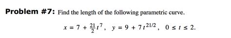 Solved Problem Find The Length Of The Following Chegg