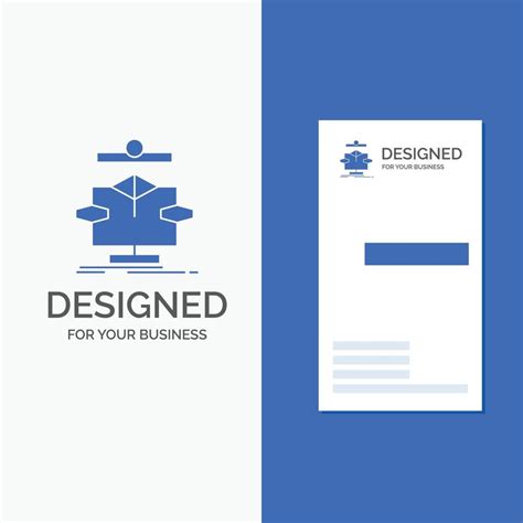 Business Logo For Algorithm Chart Data Diagram Flow Vertical Blue