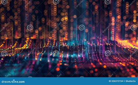 An Abstract Representation Of Sound Waves Stock Illustration