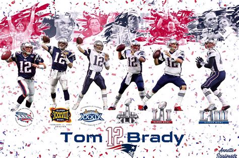 Tom Brady Super Bowl Championship Poster On Behance