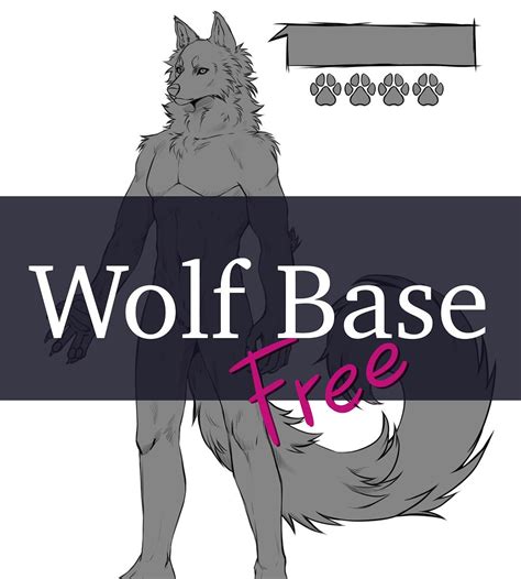 Anthro Wolf Base Male Free