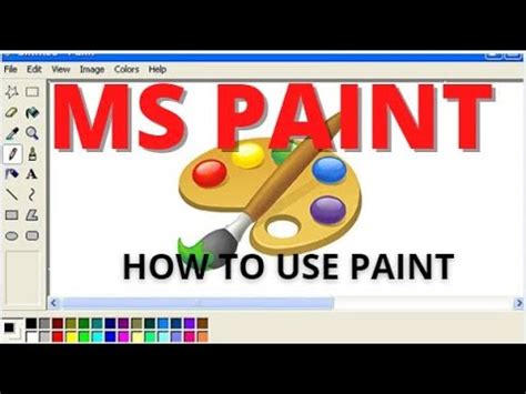 HOW TO USE MS PAINT MS PAINT TUTORIAL YouTube