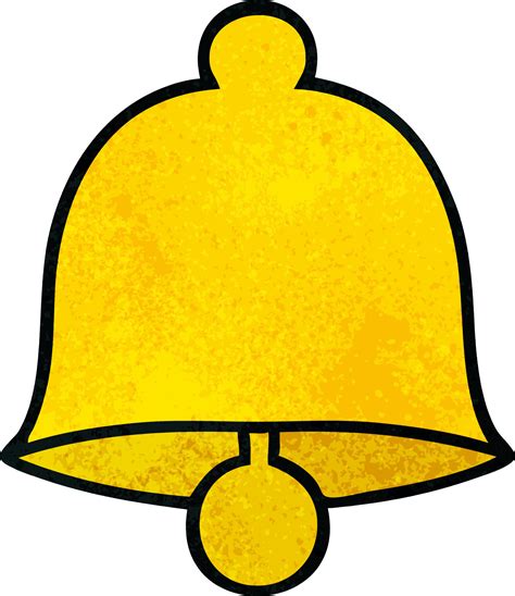 Retro Grunge Texture Cartoon Brass Bell 10441746 Vector Art At Vecteezy