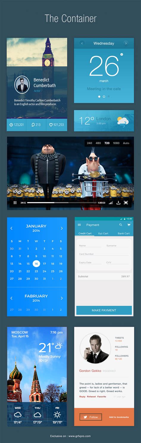 Container Ui Kit Free Psd Download Psd