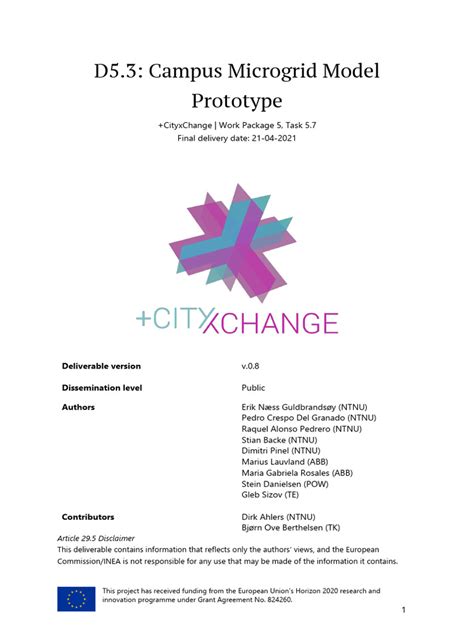 D53 Campus Microgrid Model Final Submitted Pdf