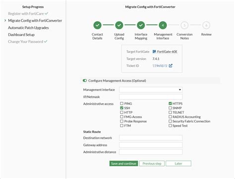 Migrating A Configuration With Forticonverter Fortigate Fortios 7 4