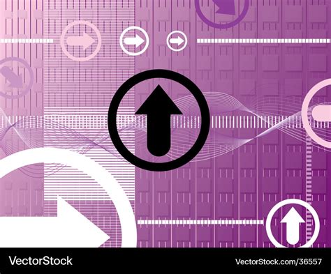 Purple Arrow Royalty Free Vector Image Vectorstock