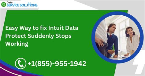 easy way to fix intuit data protect suddenly stops working