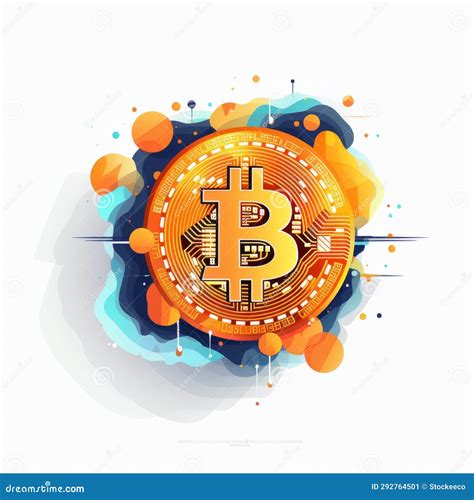 Bitcoin Digital Currency Abstract Vector Illustration Stock Illustration Illustration Of