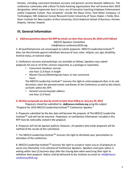 Speaker Rfp 2019 V1 4 Public Version Docx Business Expos