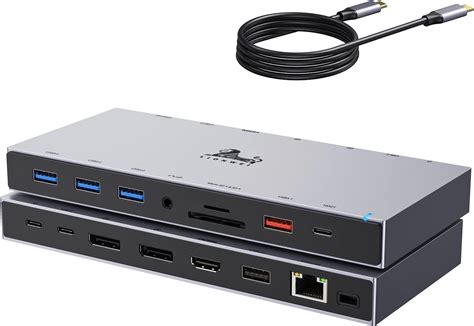 Usb C Docking Station 2 Hdmi Dp Display Port Dockingstation Triple Display Usb C Hub Dual