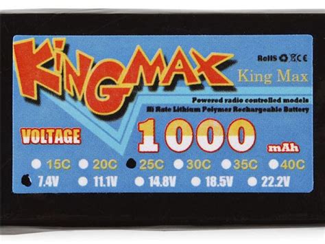 Sparkfun Polymer Lithium Ion Battery 1000mah 7 4v Solarbotics Ltd