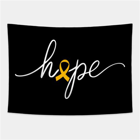 Cursive Hope Sarcoma Cancer Awareness Ribbon Sarcoma Tapestry Teepublic