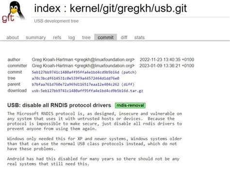 Linux Is All Set To Disable Microsofts Rndis Drivers