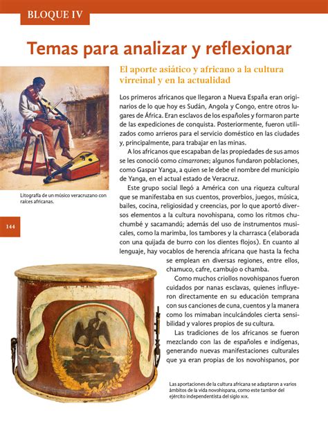 Historia Cuarto Grado Página 144 De 194 Libros De Texto Online