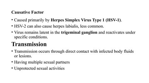 Herpes Labialis Understanding Pathophysiology Clinical Features And