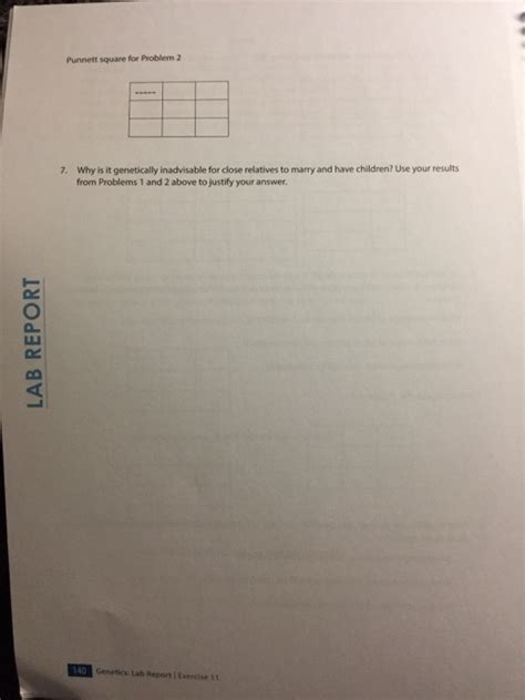 Solved EXERCISE 11 LAB REPORT Genetics Name Date 1 In Chegg Com