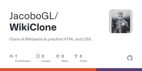 Github Jacoboglwikiclone Clone Of Wikipedia To Practice Html And Css