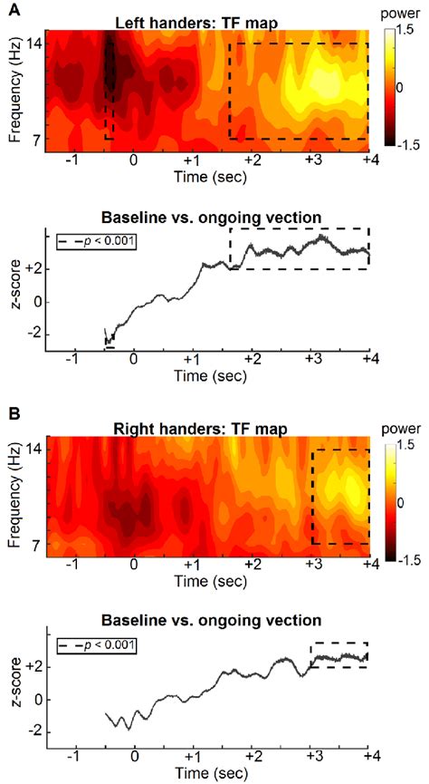 Temporal Dynamics Of Vection Tf Analysis At Handednessspecific Rois Download Scientific