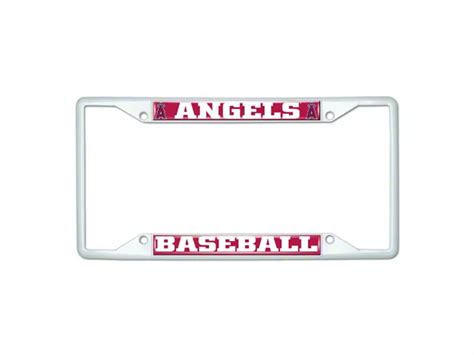Universal Xt License Plate Frame With Los Angeles Angels White