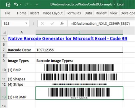 Excel Code 39 Barcode Generator Download And Review