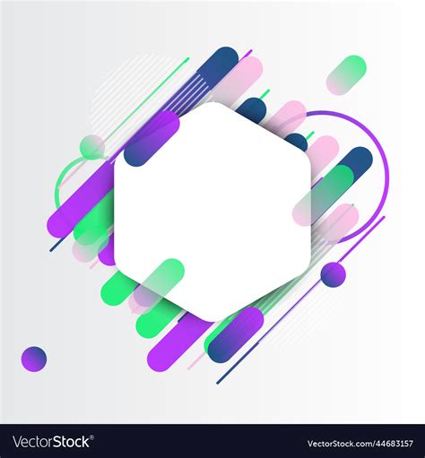 Creative Rounded Lines Edge Place For Text Vector Image