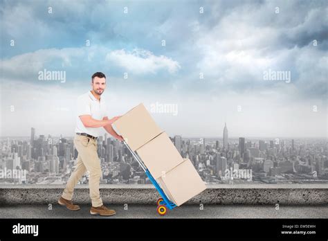 Man Pushing Trolley Hi Res Stock Photography And Images Alamy