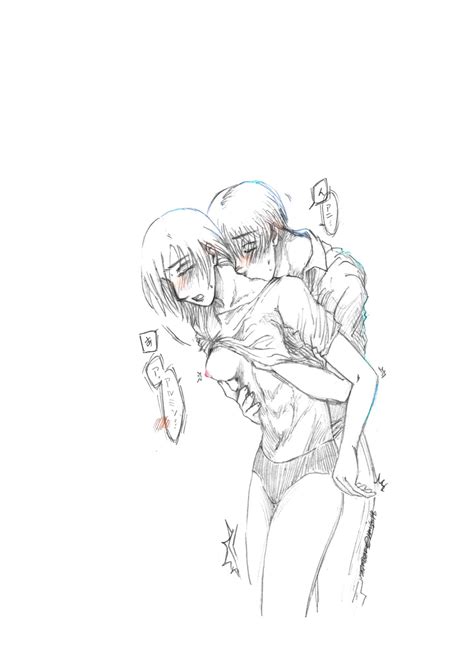 Rule 34 Annie Leonhardt Armin Arlert Attack On Titan Breast Grab