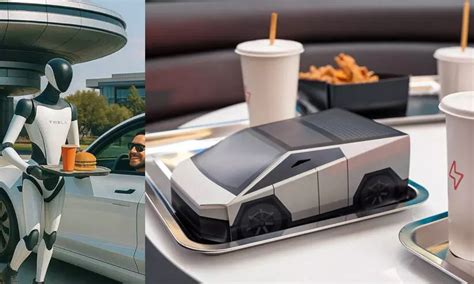 സൈബർ ട്രക്കുകളിൽ ബർഗറുകളുമായി റോബോട്ടുകൾ ഹോളിവുഡിൽ ടെസ്‍ല ഡൈനർ തുറന്ന് ഇലോൺ മസ്ക് Robots