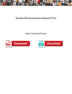 Fillable Online Sample Reimbursement Request Form Sample Reimbursement Request Form Fax Email