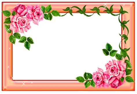 Рамка с цветами для текста горизонтальная фото и картинки Abrakadabra Fun