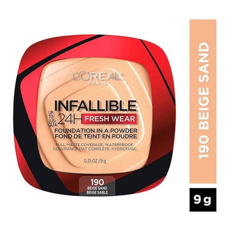 Maquillaje En Polvo Compacto Loréal Infallible 24h Fresh Wear 190 Beige Sand 9 G Walmart