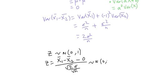 Solved Let X1 And X2 Be The Means Of Two Independent Samples Of Size N