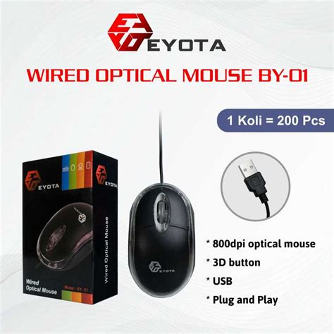 Jual Eyota Mouse Usb Optical Muse Usb Standard Shopee Indonesia