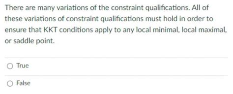 Solved There Are Many Variations Of The Constraint