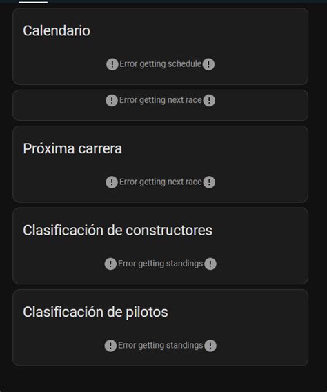 Formula One Card Page 14 Dashboards And Frontend Home Assistant Community