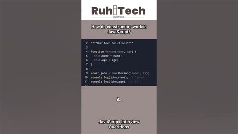 javascript constructors work javascriptinterviewquestions javascripttutorial javascript job